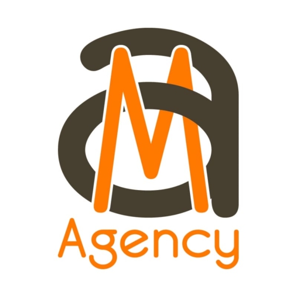 Logo A.M. Agency • Blitz Ontwerpt